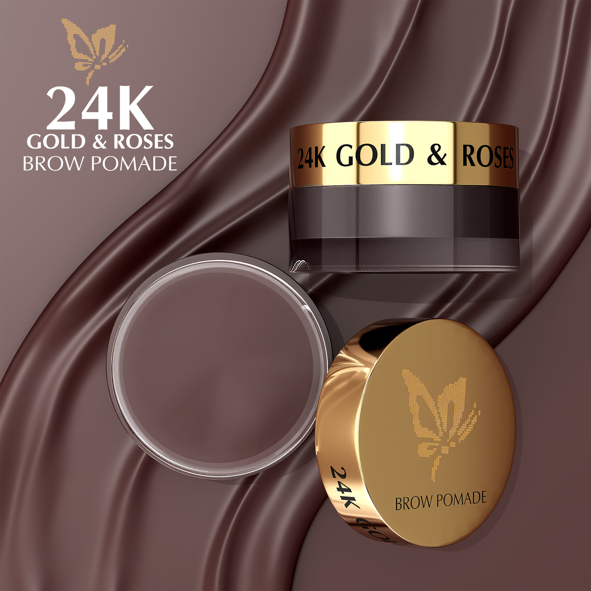 24K Gold & Roses Brow Pomade – BBA by Suleman